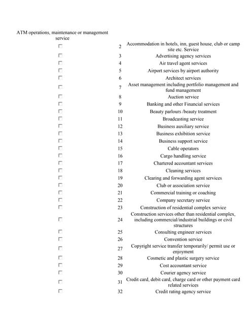Service Accounting Codes (SAC) | PDF