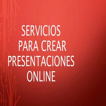SERVICIOS DE PRESENTACIONES ELECTRÓNICAS | PPTX | Technology & Computing