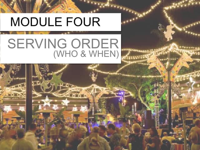 EDTEC 544 - Serving Order Module | PPT EDTEC 544 - Serving Order Module | PPT