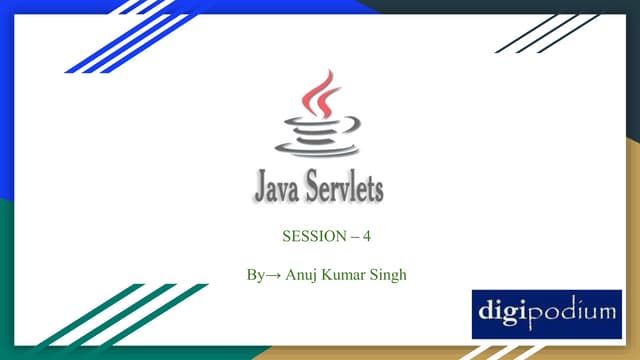 Servlet session 4 | PPT Servlet session 4 | PPT