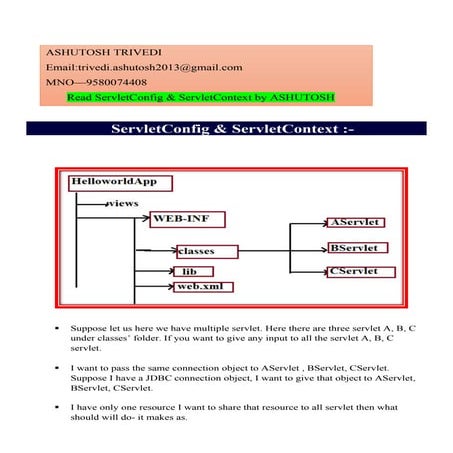 Servletconfig And Servletcontext Pdf