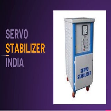 A servo voltage stabilizer single phase.pdf