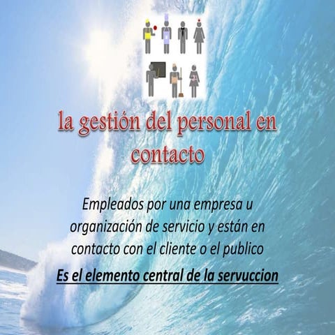 gestión del personal de contacto | PPTX