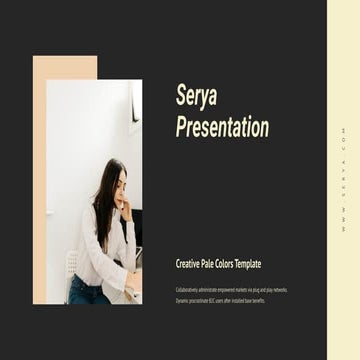 Serya Presentation : Dark Color Theme | PPT