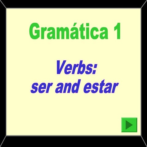 Ser y estar | PPT