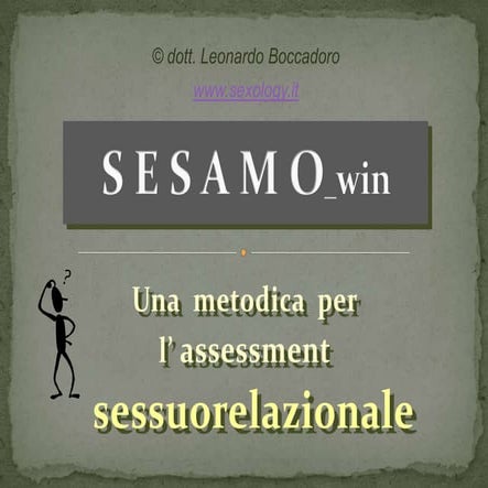 Sesamo test metodica sessuorelazionale | PPTX