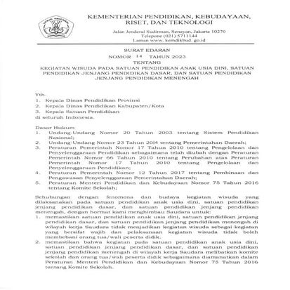 Salinan SE SESJEN NO 14 TAHUN 2023 | PDF