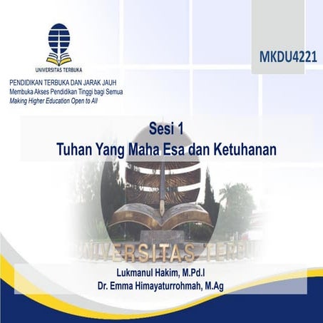 Sesi 1Materi MKDU 4221 PAI 2019 PPMateri MKDU 4221 PAI | PDF