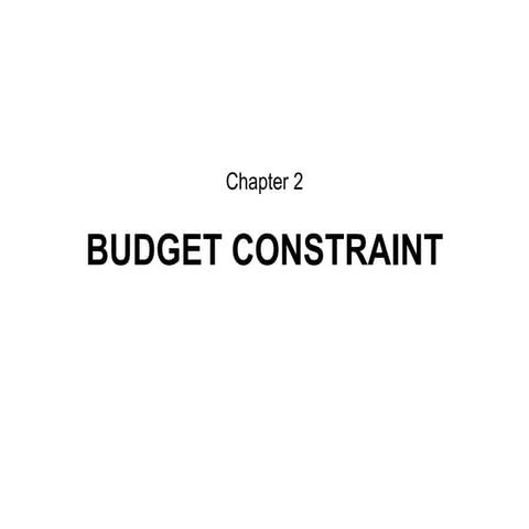 Budget Constraint.ppt