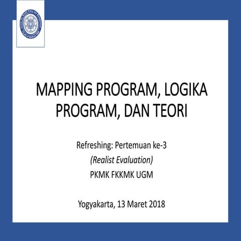 Sesi 3. mapping program dan teori | PPTX