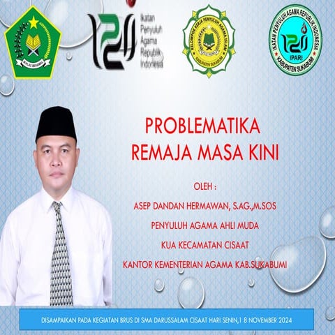 Sesi 3 Problematika Remaja Masa Kini.pptx
