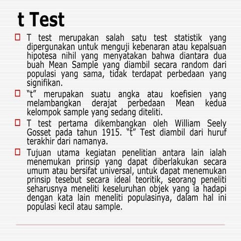 T test | PPT