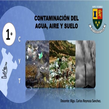Contaminación del suelo, agua y aire.pptx