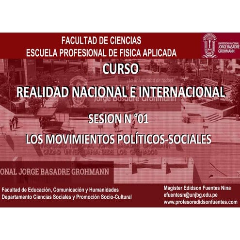 Sesion 01 los principales mov sociales faci-esfi | PDF
