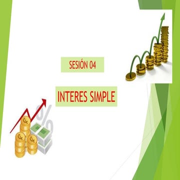 PPT DE INTERES SIMPLE Y EJERCIOS DESARROLLADOS | PPTX