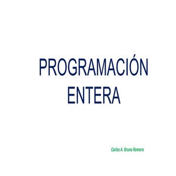 Unidad 1. Programación entera | PPTX