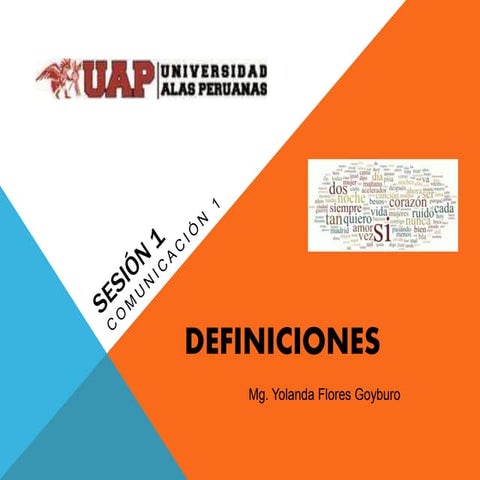 Sesion 1 definiciones | PPTX