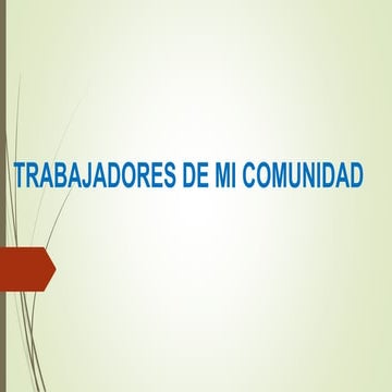 Los servidores de la comunidad | PPTX