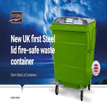 Steel lid waste container | PPT