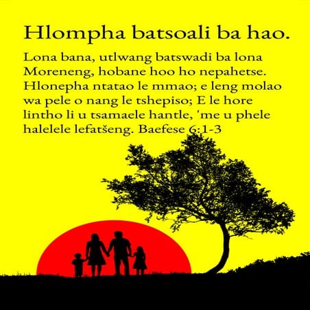 Sesotho - Honor Your Parents Your Father and Mother.pdf