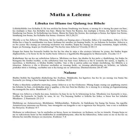 Northern Sotho Sepedi - The Book of Psalms.pdf