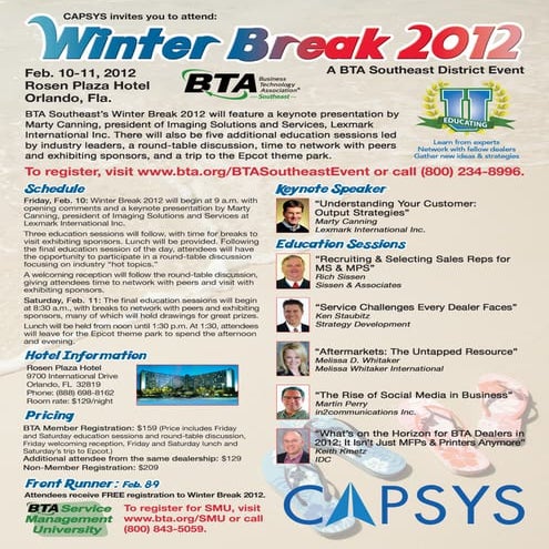 BTA CAPSYS & RICOH EWS Orlando, FL | PDF