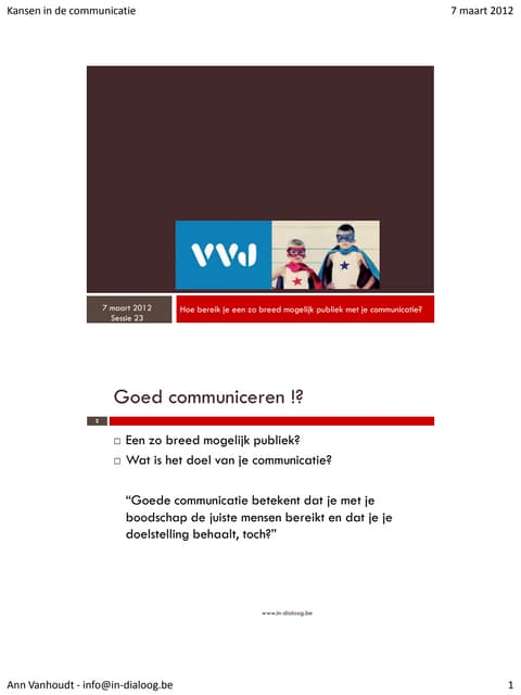 Vkw Conflicthantering Geweldloze Communicatie 20091202 | PDF