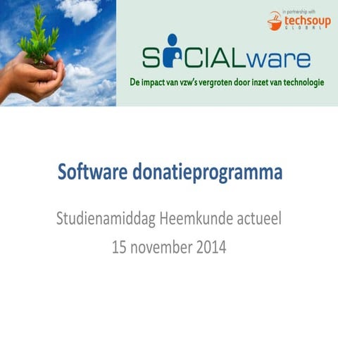 Sessie 4 social ware | PPTX | Computing | Technology & Computing