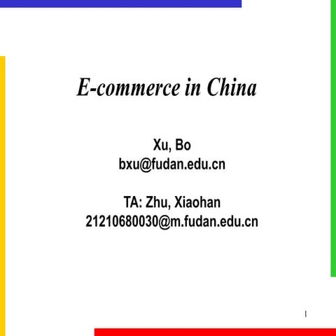 A Presentation slide on Electronic Commerce | PPT