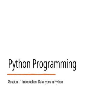 Full Python In 20 Slides Pptx