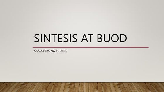 Buod | PPTX
