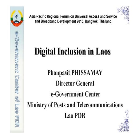 Digital Inclusion in Laos | PDF