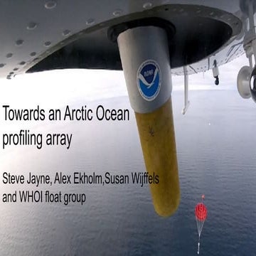 Towards an Arctic Ocean profiling array - NOAA | PDF