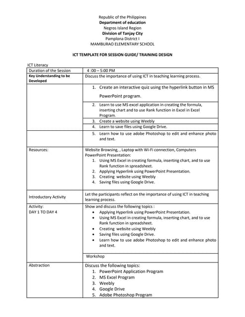 Learning module template (3) | DOC