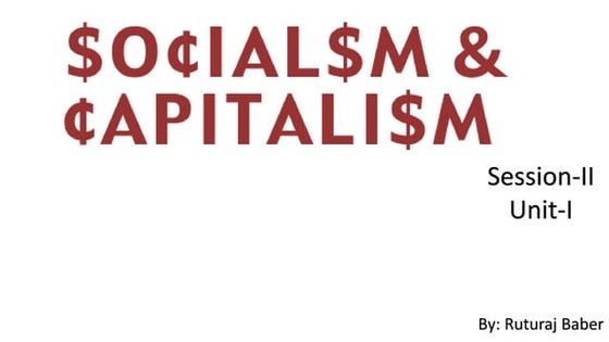 Capitalism, socialism & mixed economy | PPT | Economy | Business and ...