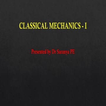 Classical mechanics introduction with diagram.pptx