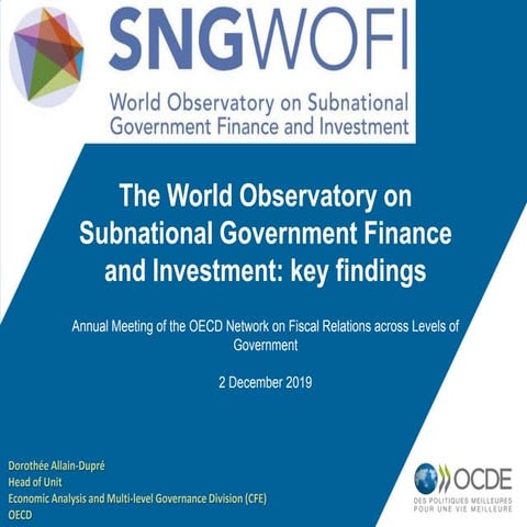 Session Two B: World Observatory On Subnational Government Finance And ...