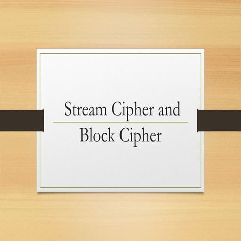 Encrption Ciphers in Applied Cyptrography in Cloud | PPTX