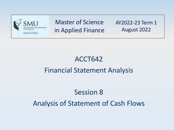 Cash Flow Statement | PPT