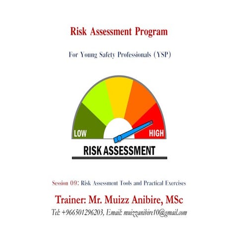Session 09_Risk Assessment Program for YSP_Risk Assessment Tools and ...