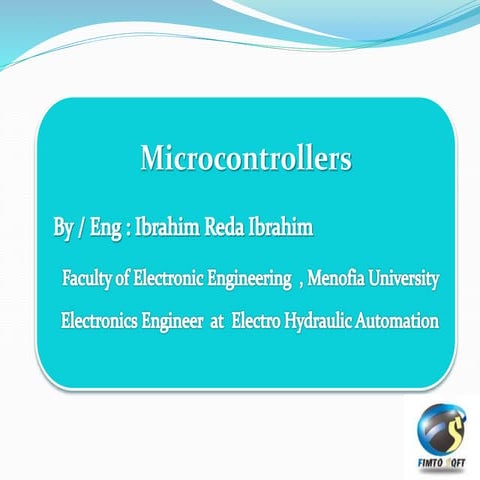 Microcontroller lec 1 | PPT