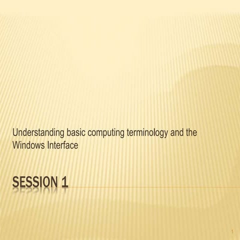 Session 1 | PPT