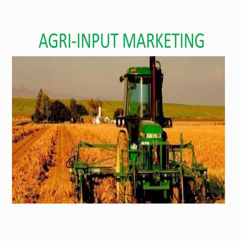 Agri input marketing AIM | PPTX