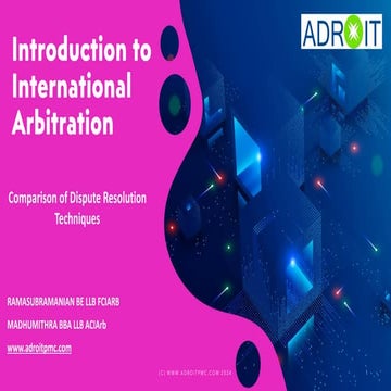 Alternative Dispute Resolution (ADR) | PPTX