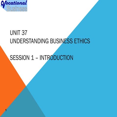 Unit 37 Session 1 intro | PPT | Free Download