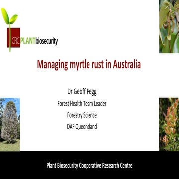 Session 10: Managing myrtle rust in Australia | PPTX
