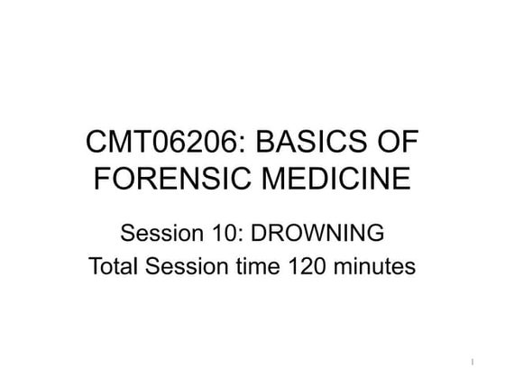 Drowning Chapter from Forensic Medicine.pptx