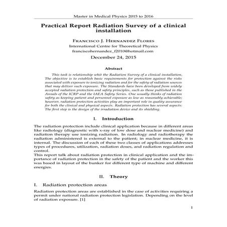 Session 10 radiation survey of a clinical installation | PDF | Cancer ...
