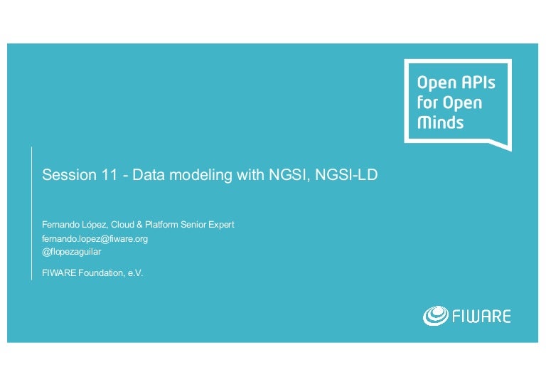 Data Modeling With Ngsi Ngsi Ld