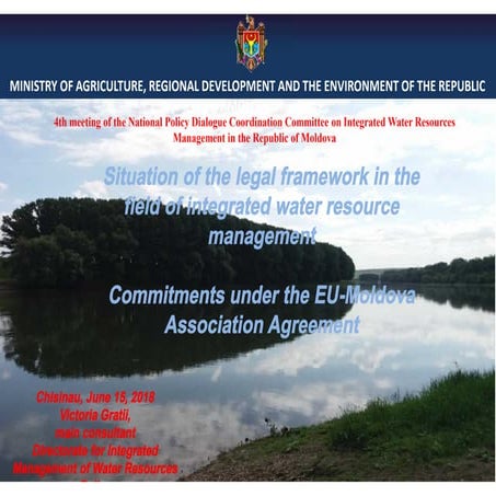 “Situation of the legal framework in the field of integrated water resource management ...